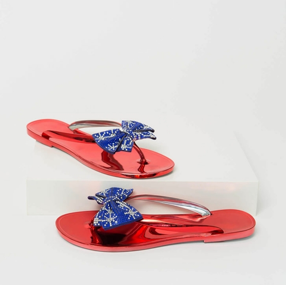 Shoes | Red Jelly Thong Sandals | Poshmark
